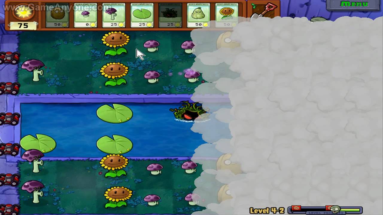 Plants Vs. Zombies HD - Level 4-2 - YouTube