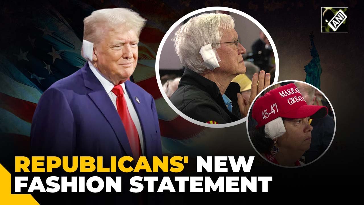 Republicans style ‘ear bandage’ to support Donald Trump post his first ...