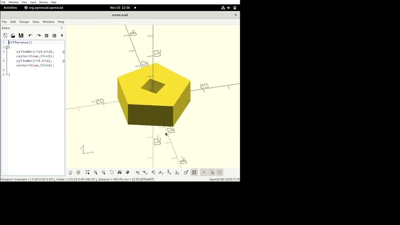 OpenSCAD improvement measurement tools - YouTube