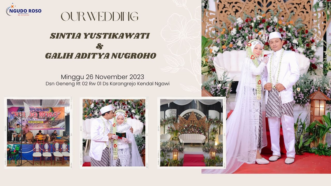 💗Live Streaming Cs Ngudo Roso Pernikahan Sintia Yustikawati & Galih ...