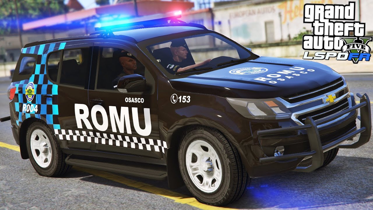 GTA V GCM SP - ASSALTANTES TROCAM TIROS COM A ROMU OSASCO | TRAILBLAZER ...