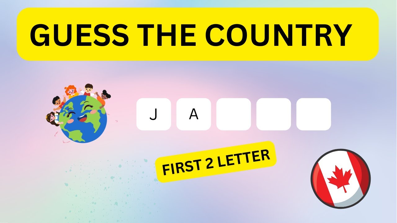 Guess The Countries By First 2 Letters 🌍 Country Quiz🚩#quizess #youtube ...