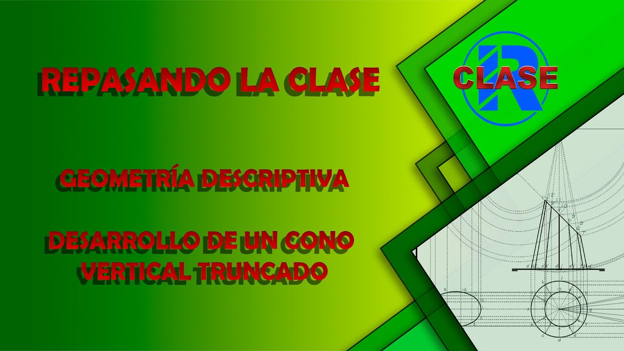 DESARROLLO de Un CONO Vertical TRUNCADO [Paso a Paso] - YouTube