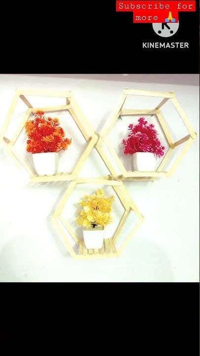Diy Icecream Stick Wall Hanging Decoration Youtubeshorts Decoration Viral Shorts