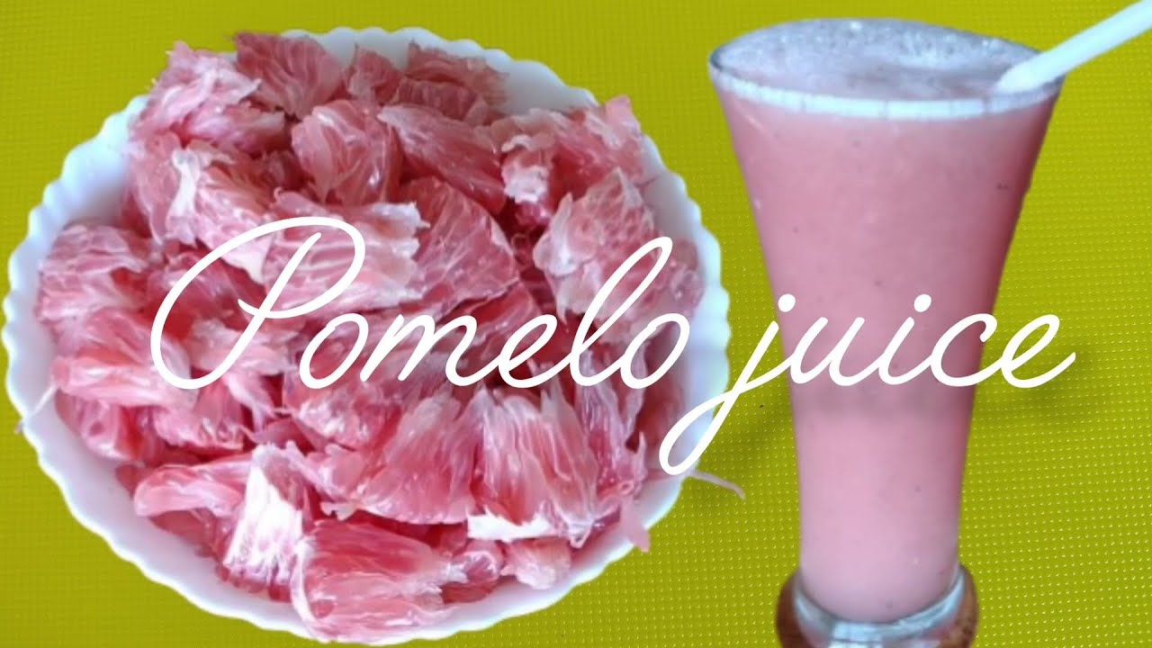 How to make pomelo juice!! healthy, tasty and mind fresh juice. - YouTube
