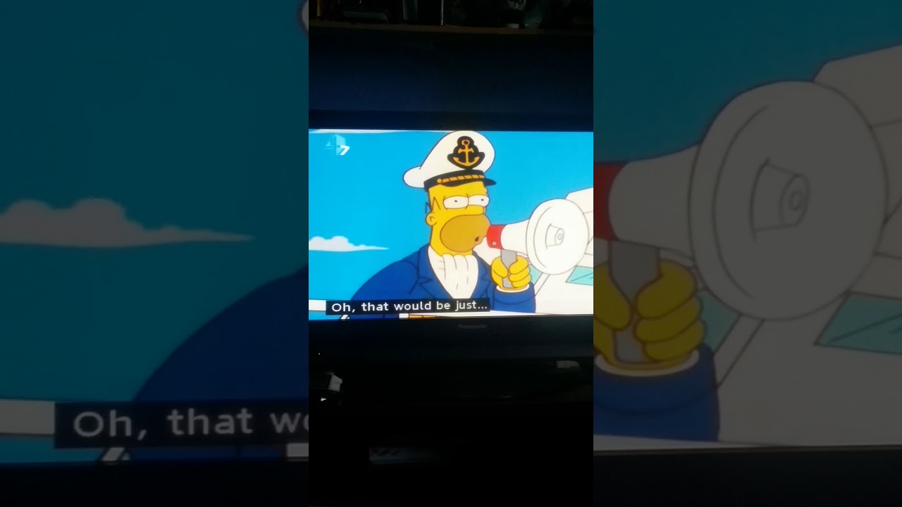 The Simpson pirate attack Mr burns boat - YouTube