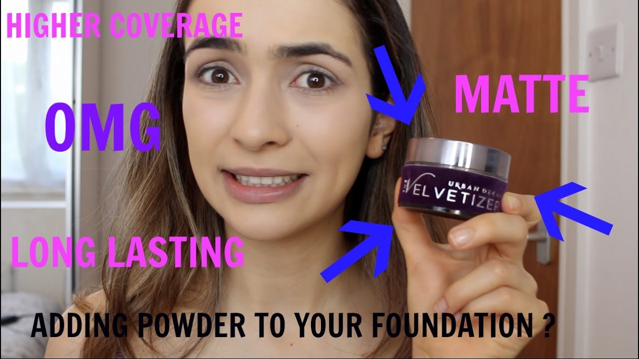 flawless skin using a mix in medium? Urban Decay Velvetizer - YouTube