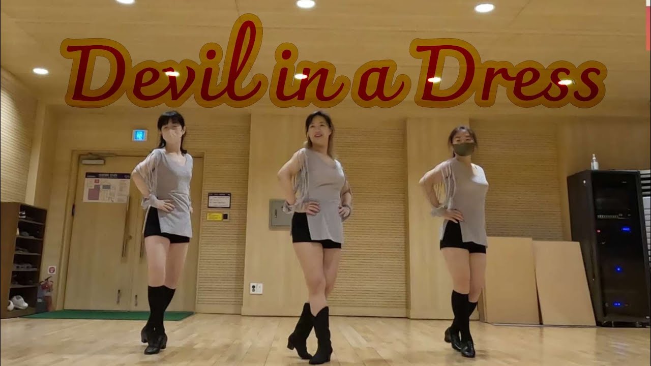 Devil in a Dress linedance @lalalinedance - YouTube