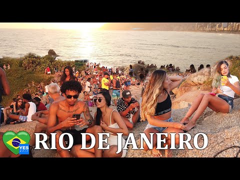 ARPOADOR 🌅 IPANEMA BEACH At Sunset In Rio De Janeiro, Brazil 2021 🇧🇷 [FULL TOUR]