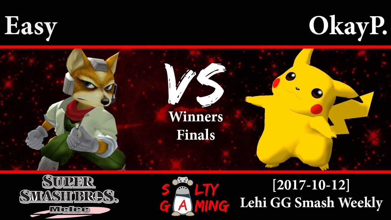 [2017-10-12] Melee - Easy (Fox) vs OkayP. (Pikachu) WF - YouTube