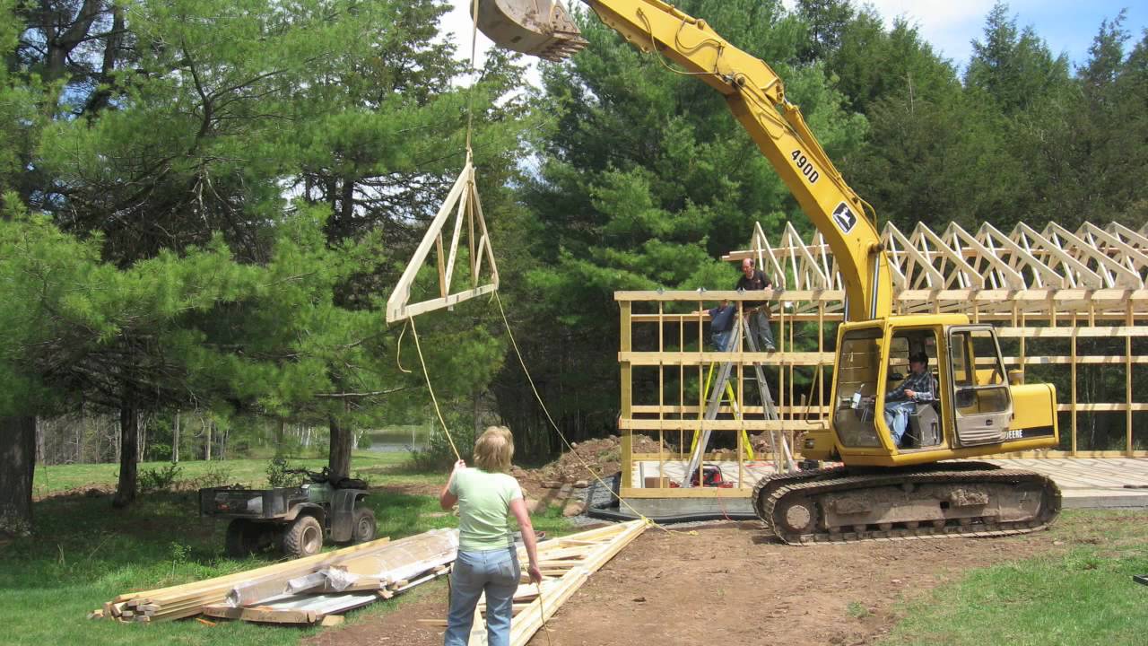 Setting Trusses - YouTube