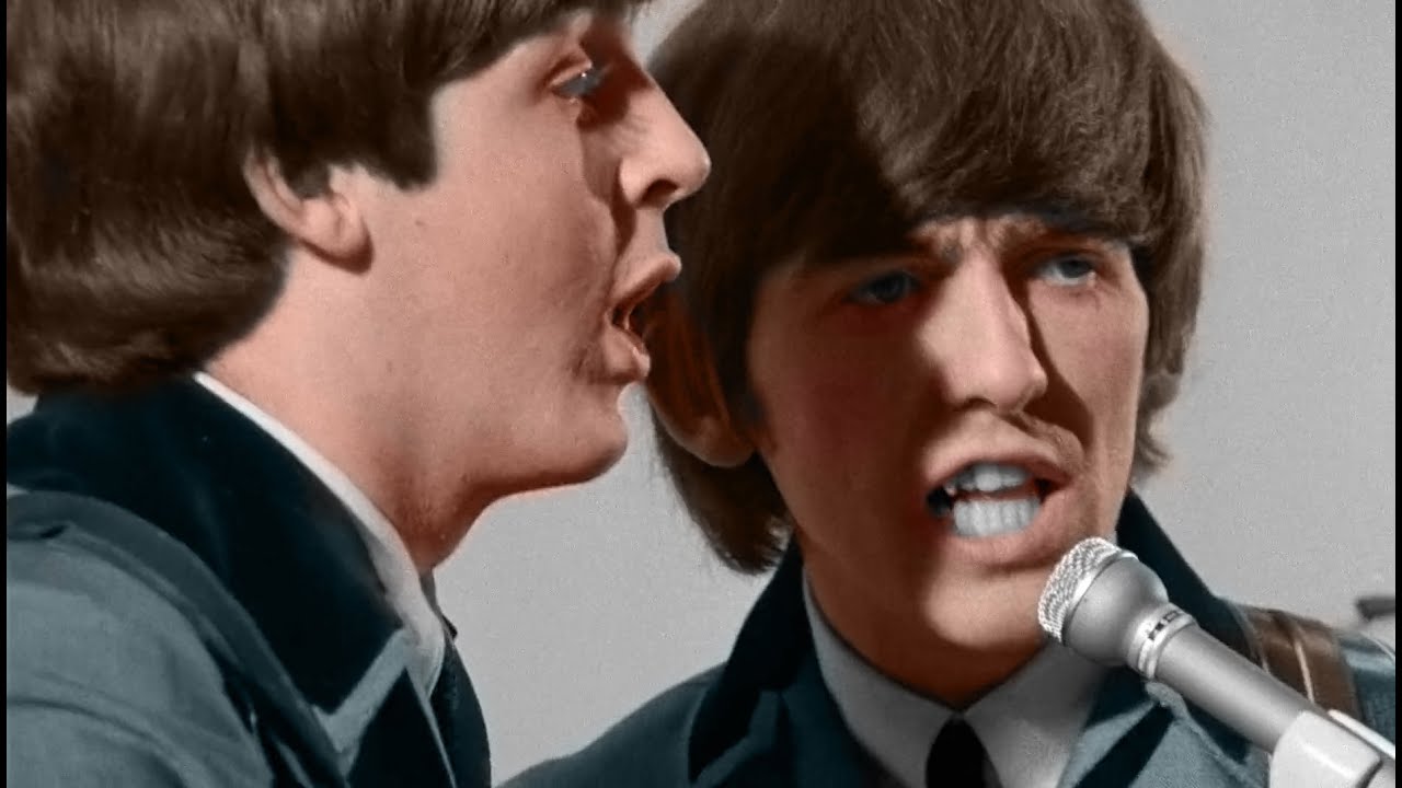 The Beatles - Tell Me Why Colorized From A Hard Days Night - YouTube