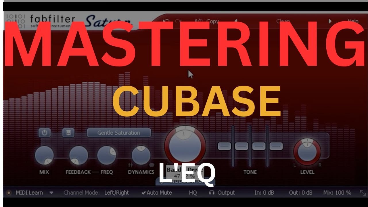 Ep 2 - Tuto - Comment utiliser le EQ au Mastering avec CUBASE 5 étape ...