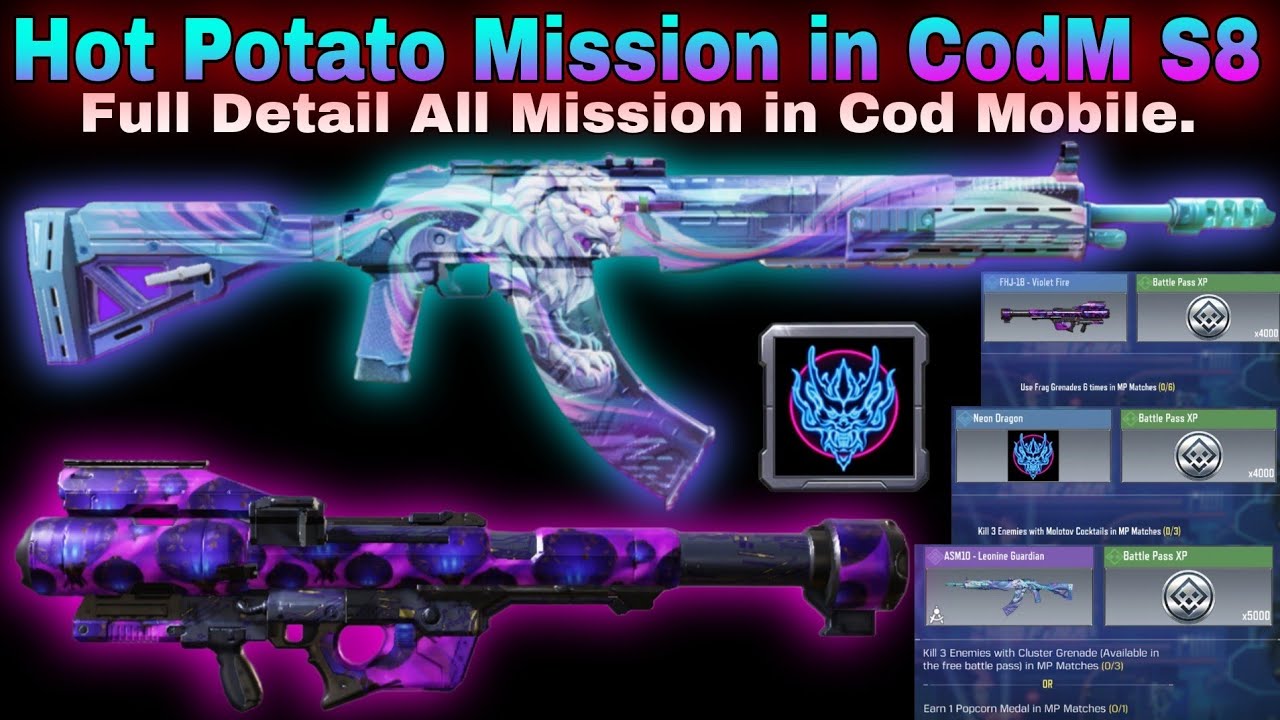 Hot Potato Event in Codm S8 | Kill 3 Enemies with Malotov Cocktails in ...