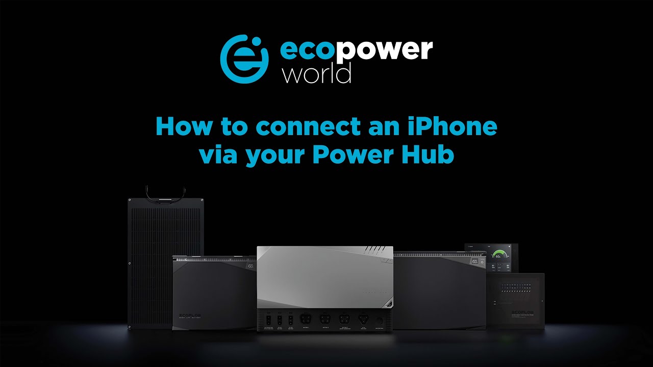 How to connect an iPhone to your Power Hub - YouTube