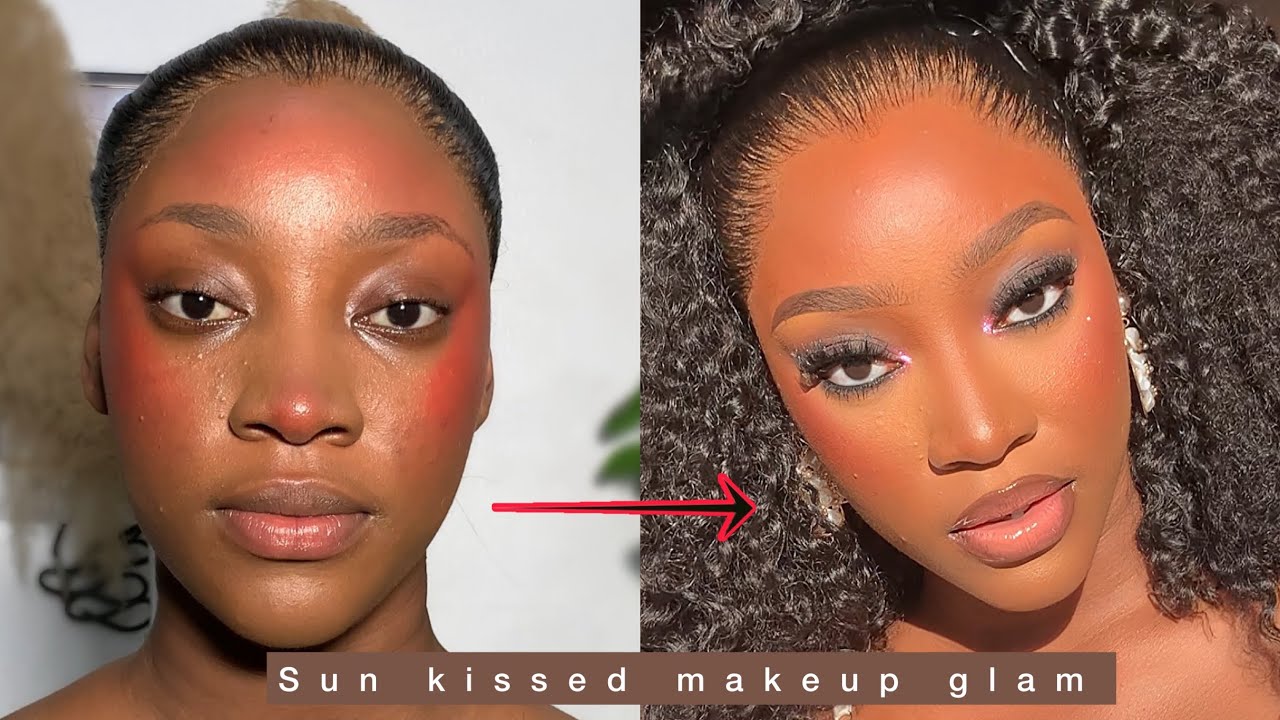 THE SUN KISSED MAKEUP EFFECT | SUN KISSED MAKEUP GLAM | Judith Egbo ...