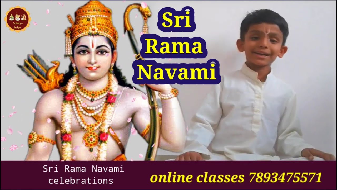 Ram Ram Bhajan_Madhyamavathi ragam_ by Achutha(Nagpur)_Sri Rama Navami ...