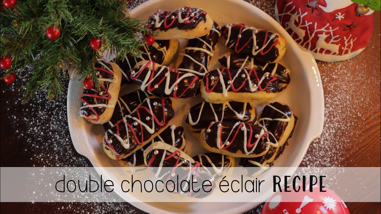 Double Chocolate Éclair Recipe - thesupermomsclub.com - Baking Vlog E12 ...