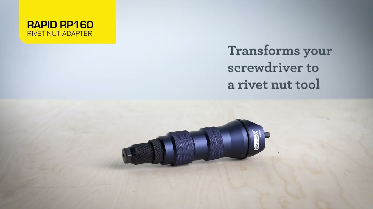 Rapid RP160 Rivet Nut Adapter - YouTube
