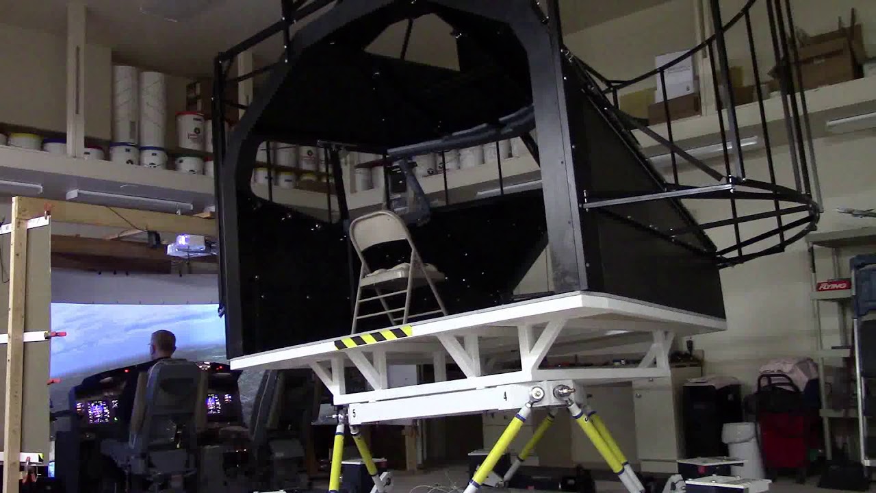 Phase 2 Test #1 Nose Section mounted on Motion Platform - YouTube