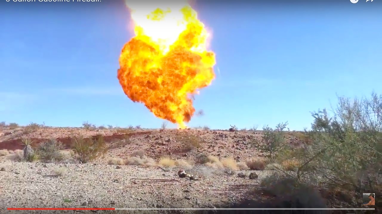 5 Gallon Gasoline Fireball! - YouTube