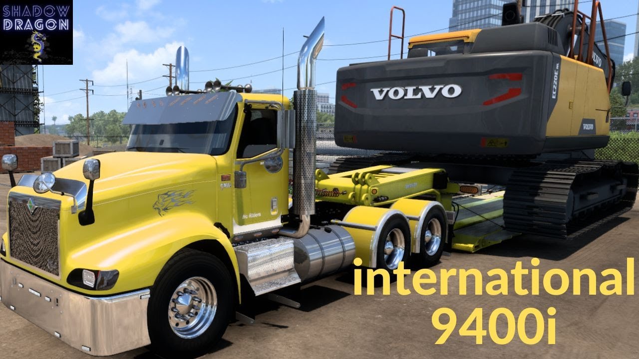Hauling A Low Boy With A Custom International 9400i Day Cab: The ...