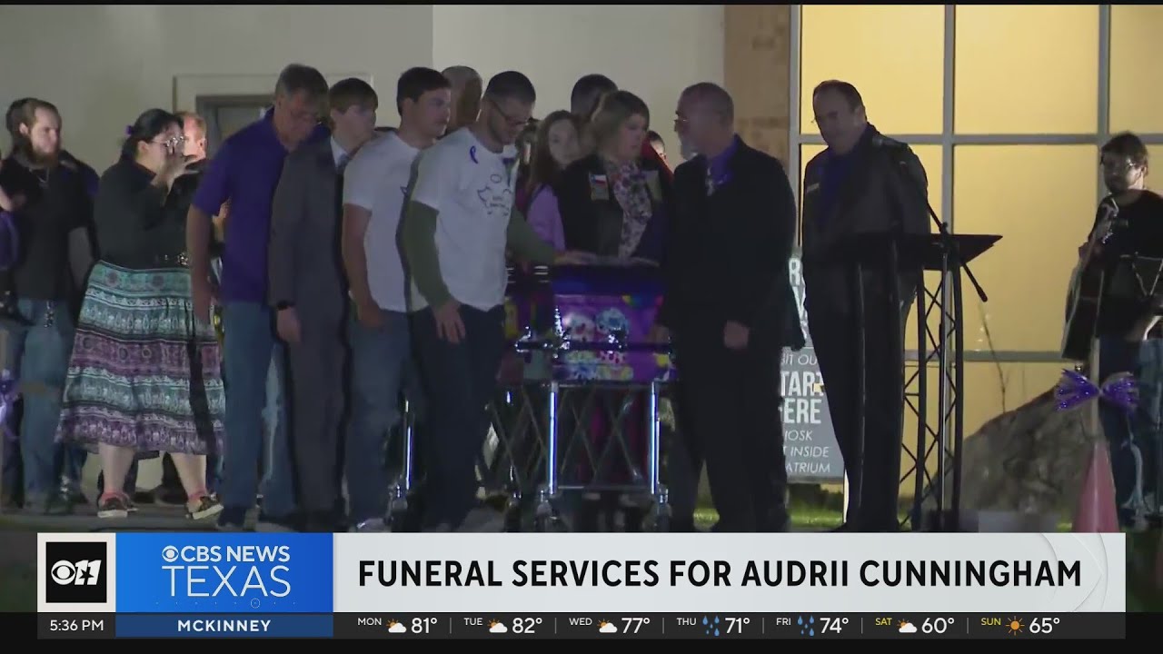 Funeral services for Audrii Cunningham take place - YouTube