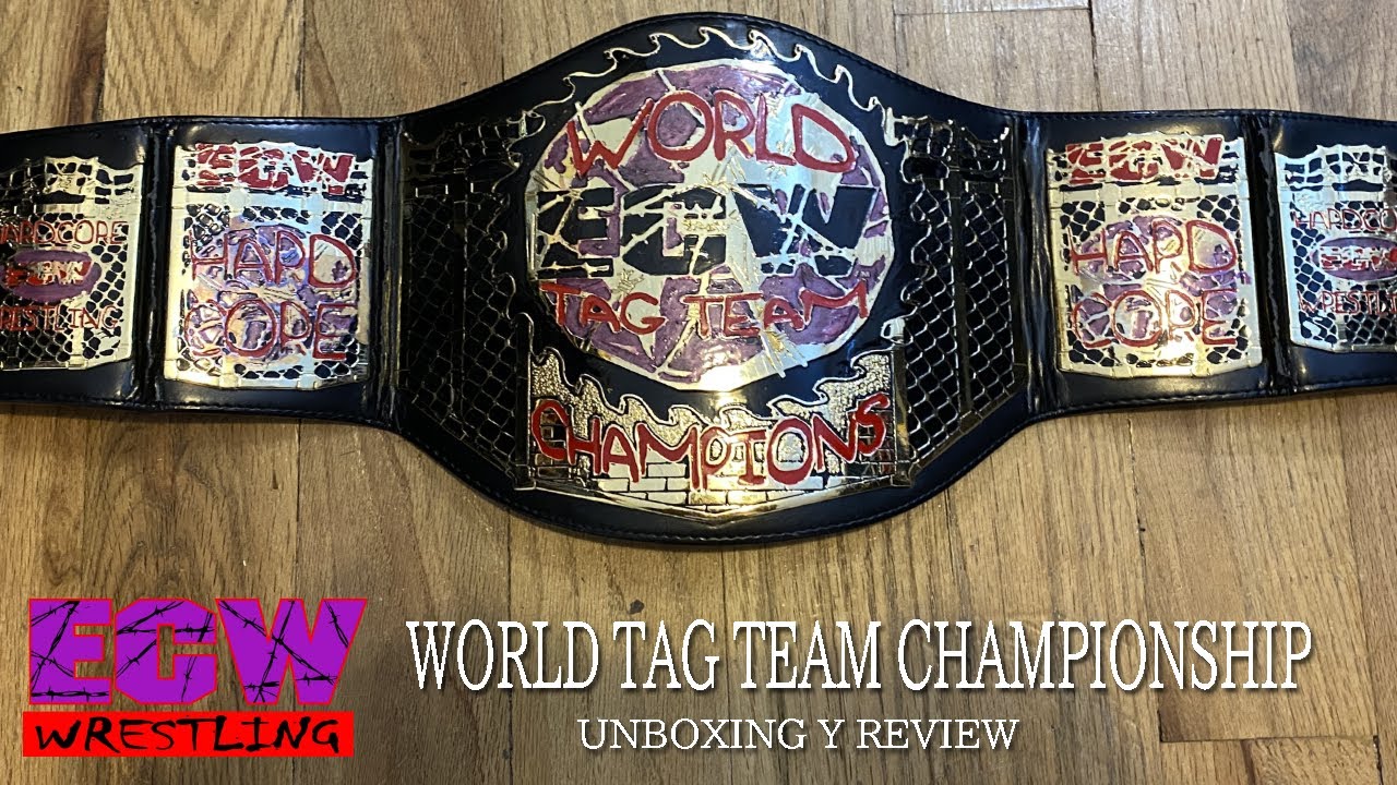 ECW World Tag Team Championship - Unboxing y Review - YouTube
