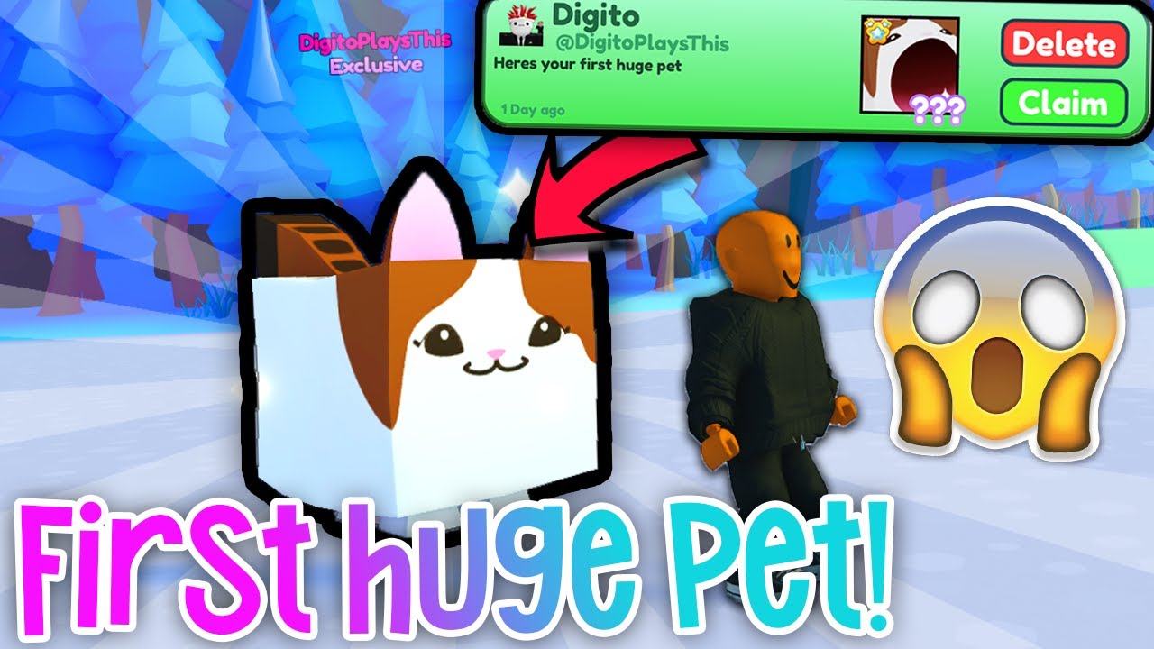 I Got My *FIRST* Huge Pet From DIGITO PLAYS & ITS AMAZING!!! 😱 - Roblox ...