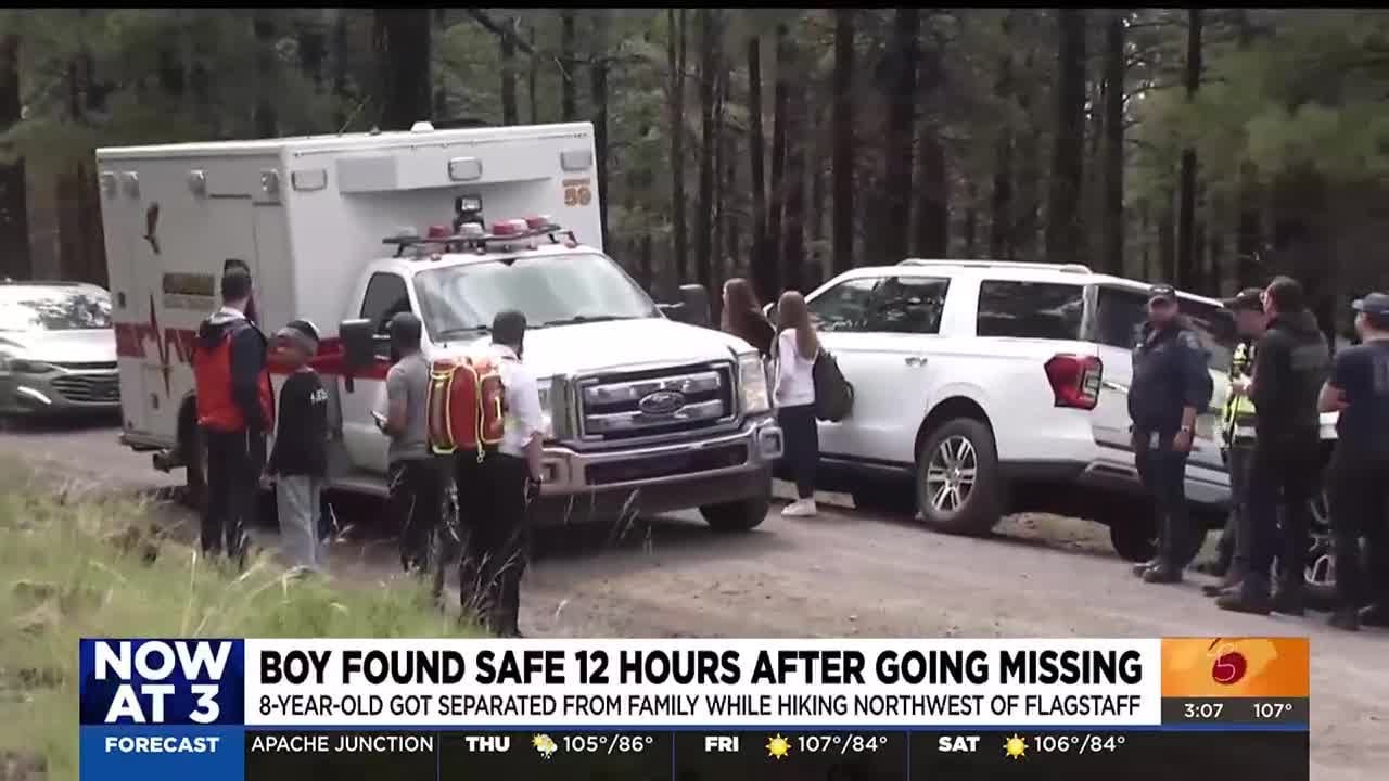 Boy found safe hours after going missing near Flagstaff - YouTube