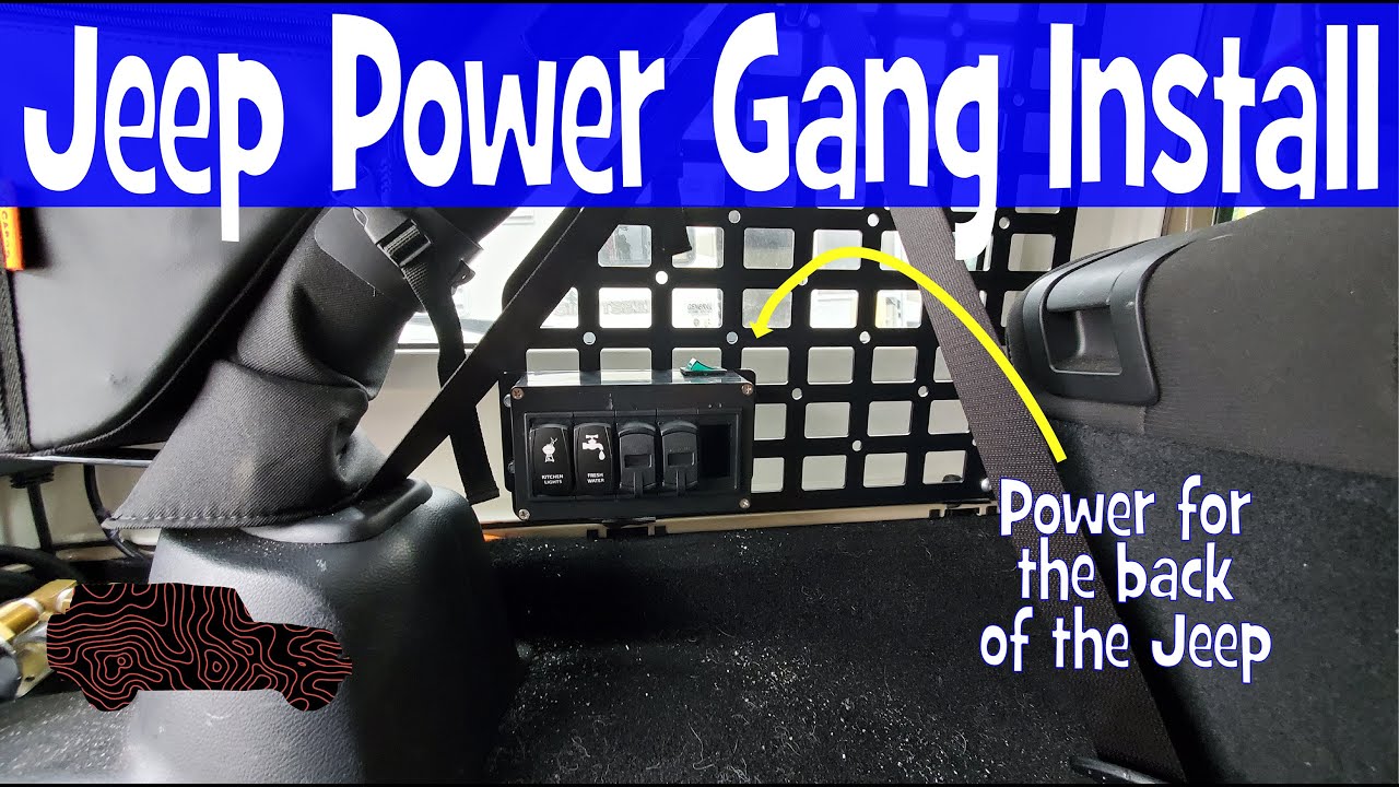 JEEP Wrangler Power Gang Box Install | Bringing Power to the Back - YouTube