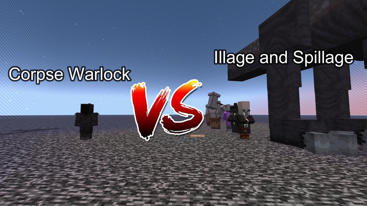 Corpse Warlock vs Illage and Spillage Minecraft Mob Battle - YouTube