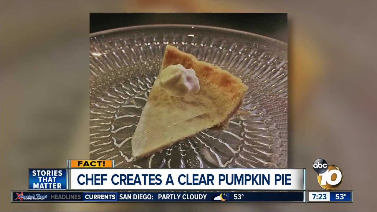 Translucent pumpkin pie? - YouTube