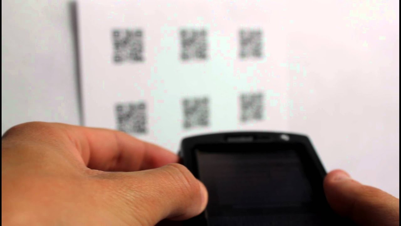 Motorola Symbol MC5040 QR Scan to Excel Test - YouTube