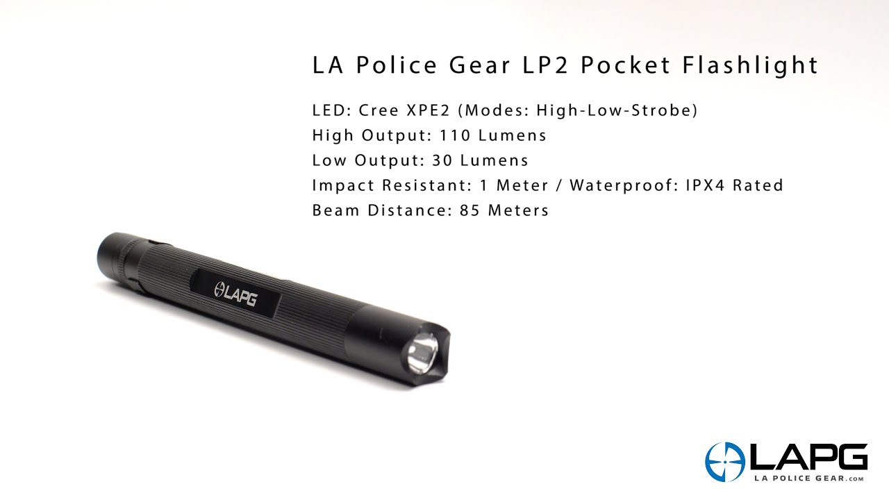 LA Police Gear - LP2 Pocket Flashlight - YouTube