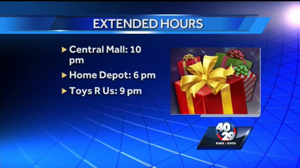 Stores extend hours for your last minute holiday shopping - YouTube