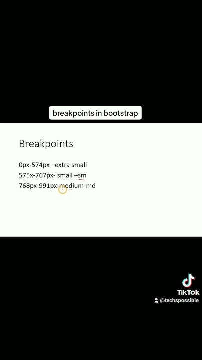 breakpoints in bootstrap | #breakpoints - YouTube