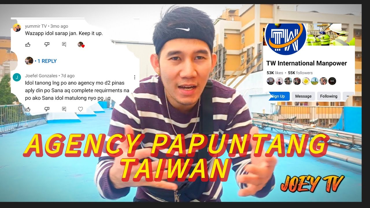 AGENCY PAPUNTANG TAIWAN | JOEY TV - YouTube