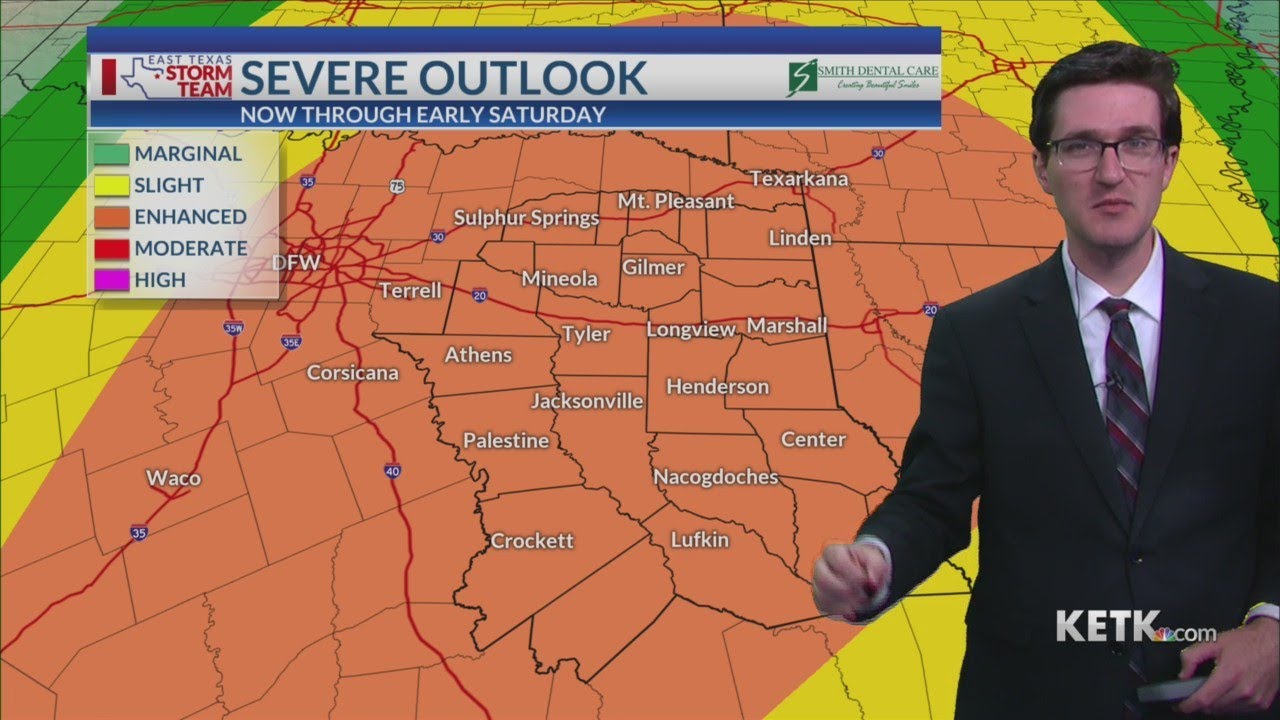 KETK's Andrew Samet gives a severe weather outlook into expected Friday ...