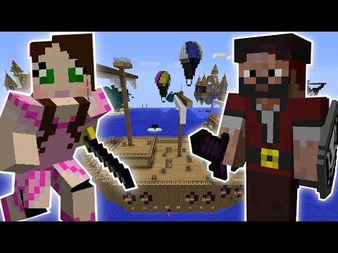 Minecraft: STEALING A PIRATE SHIP QUEST - Custom Mod Challenge [S8E17]
