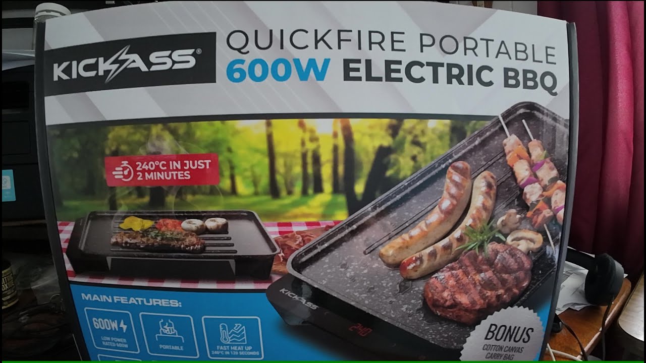 Kickass Quick fire electric BBQ - YouTube