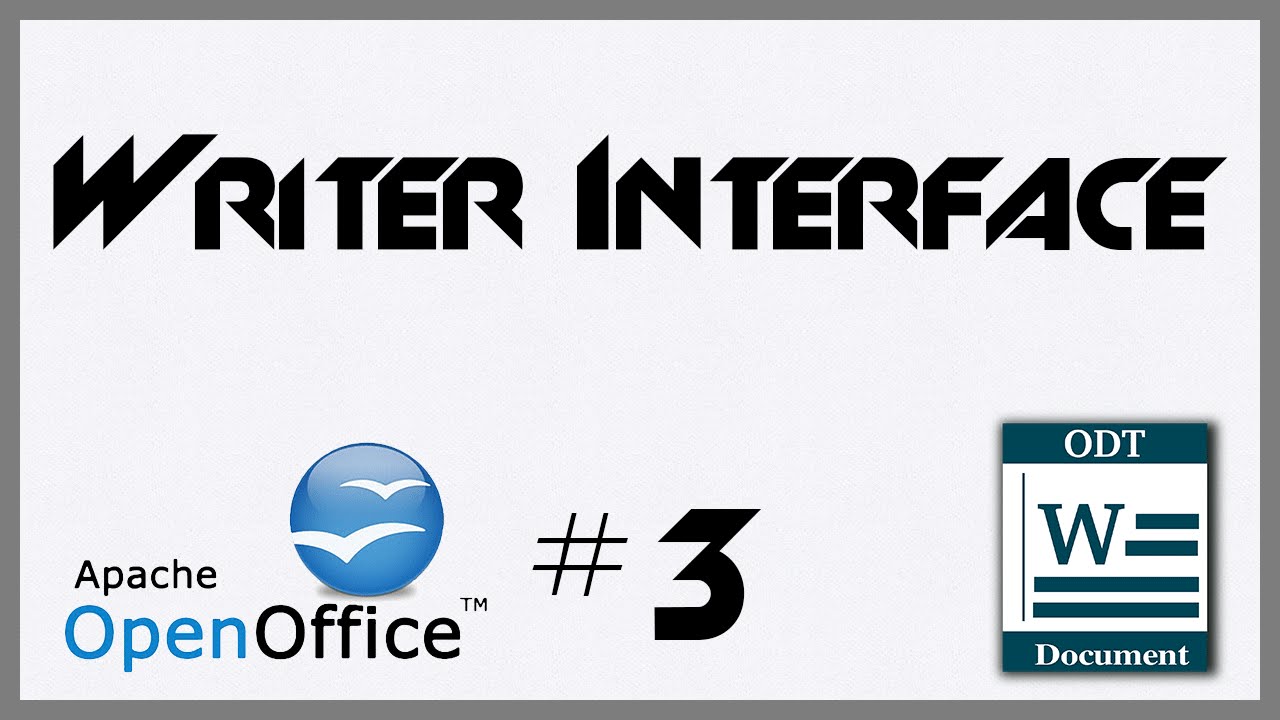 Our Writer Interface - 3 - Introduction to OpenOffice Writer - YouTube