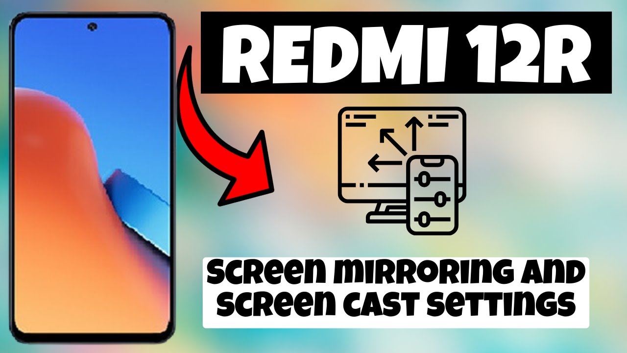 Screen mirroring and screen cast settings Redmi 12R || How to use ...