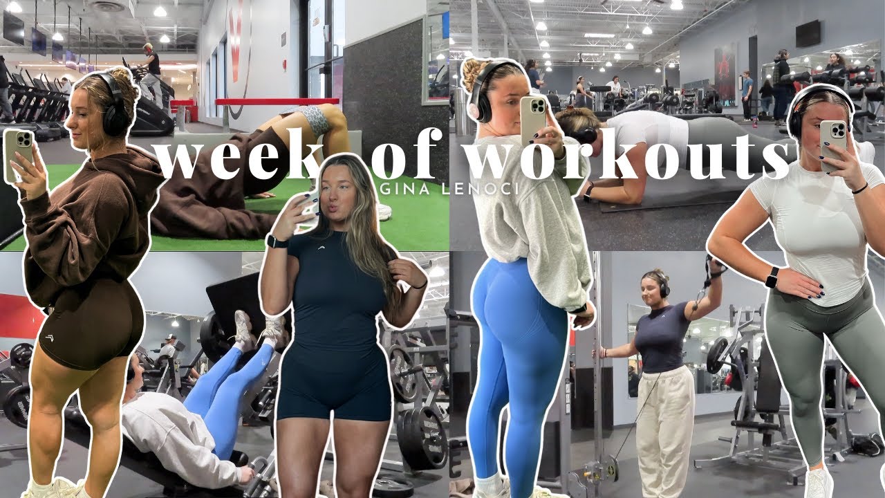 WEEK OF WORKOUTS | my current workout routine + how to create a training split - YouTube