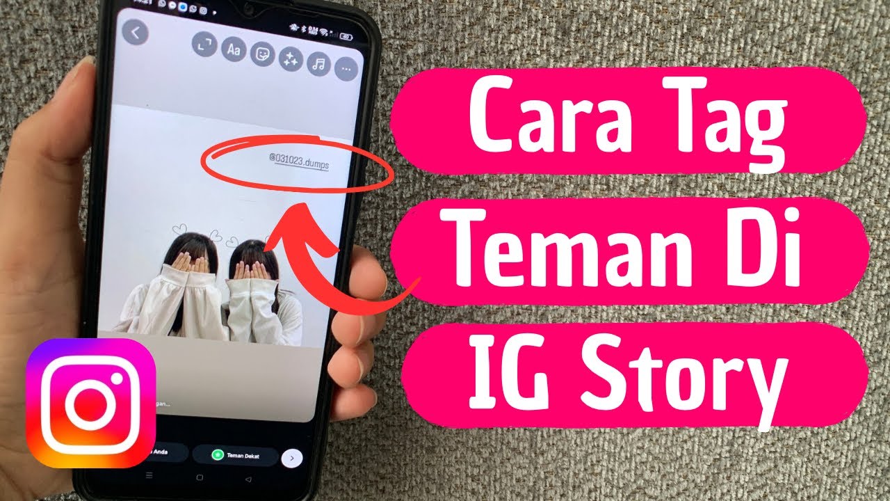 Cara Tag Teman Di IG Story - YouTube