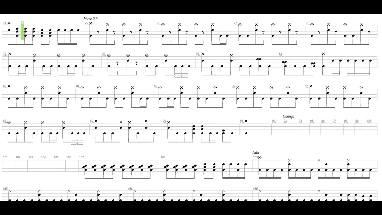 Too Late + Seraphim + Drum only + Drum tab - YouTube