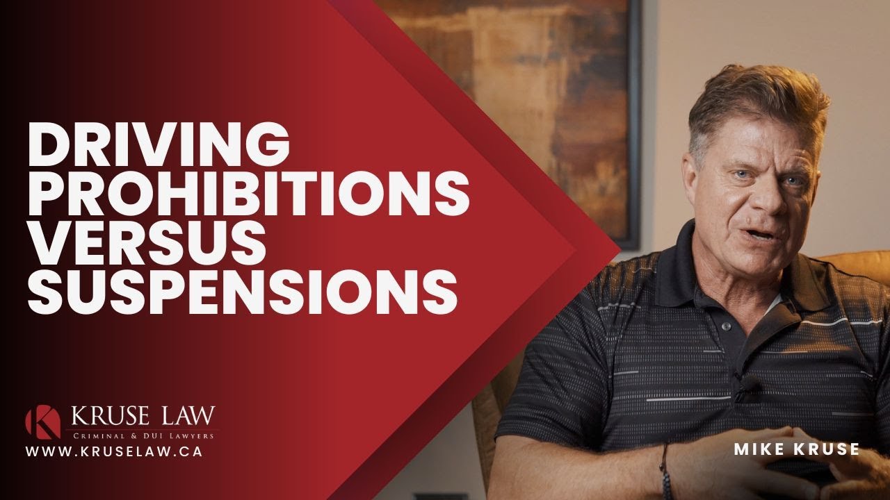 DRIVING PROHIBITIONS VERSUS SUSPENSIONS - YouTube