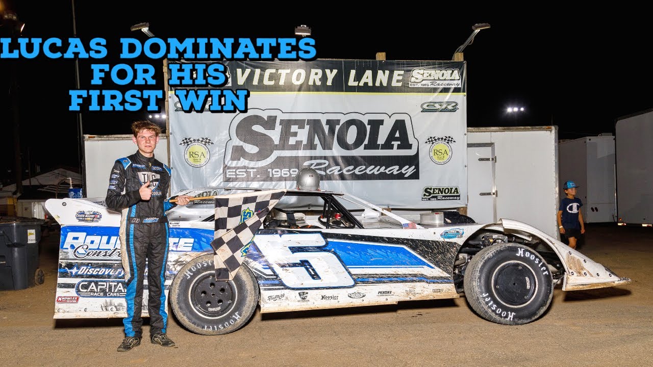 Lucas takes home the Win Carson charges to the Front from 10th for a ...