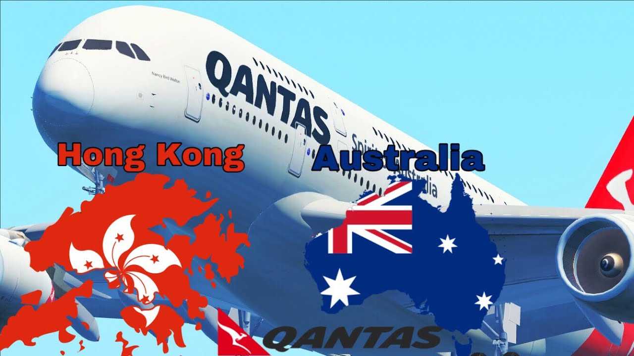 Infinite Flight - A380 Qantas Airlines🇦🇺|Hong Kong(VHHH) to Perth(YPPH ...