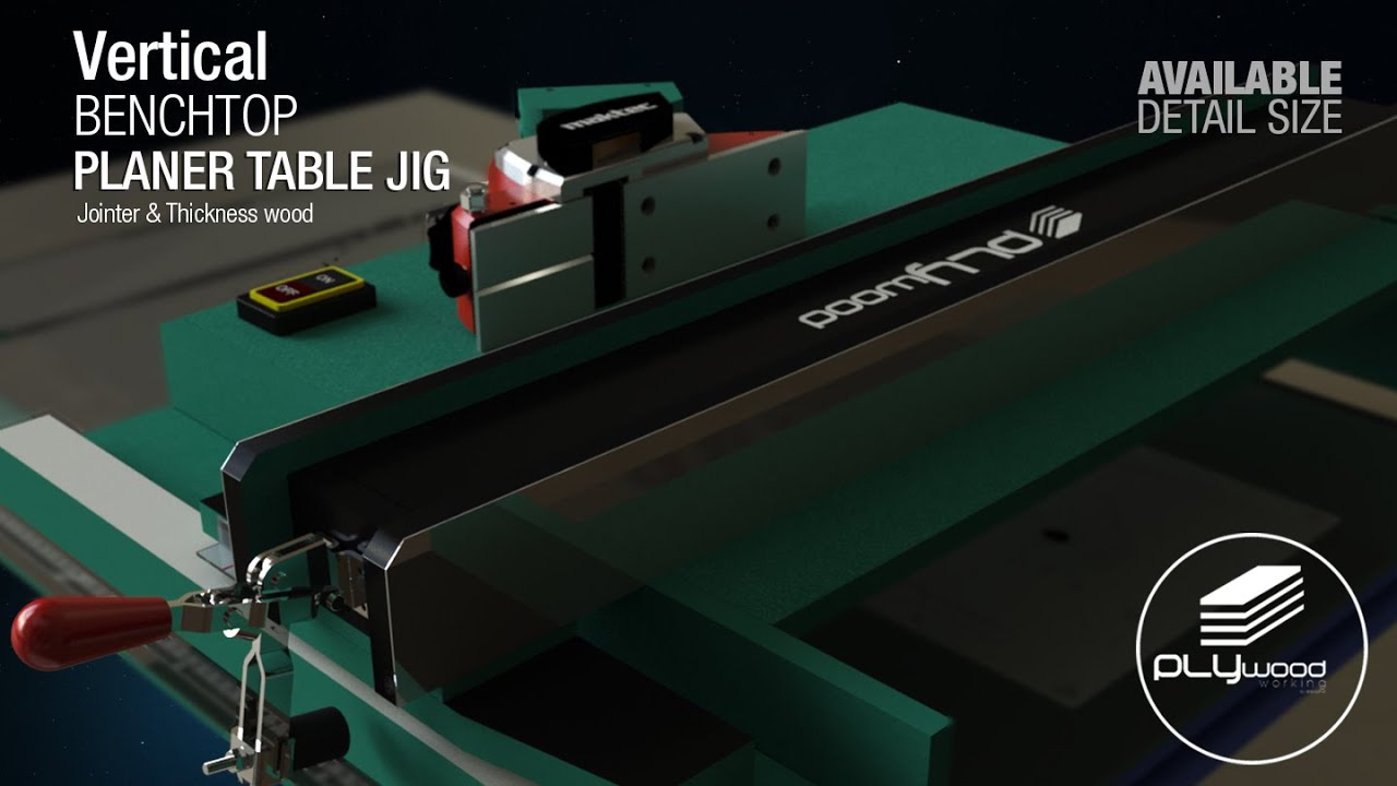 Vertical Benchtop Planer Table - Jointer and Thickness - YouTube